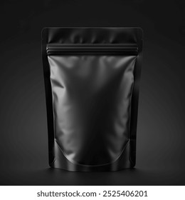 Black Packaging Bag Rounded Corners On AI-generated image 2502453065 ...