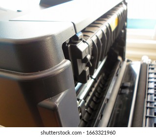 Black Printer Closeup Printer Printer Back Stock Photo (Edit Now ...