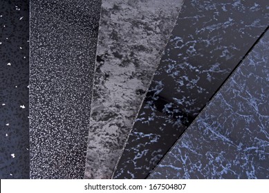 Black Pvc Plastic Cladding Panel Samples Stock Photo 167504807 ...