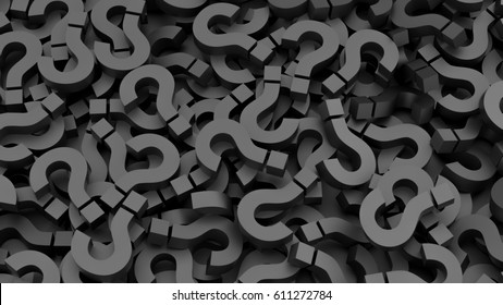 Questions Black Background