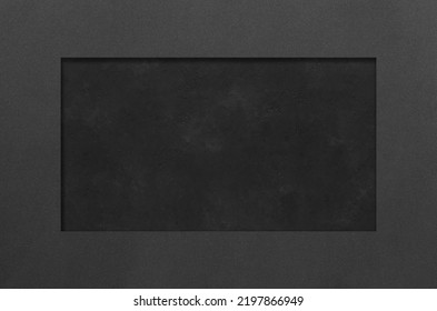 Black Rectangular Mockups On Dark Concrete Stock Photo 2197866949 ...