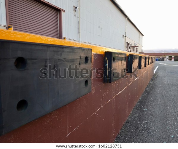 Black Rubber Loading Dock Bumper Pads Stock Photo 1602128731 | Shutterstock
