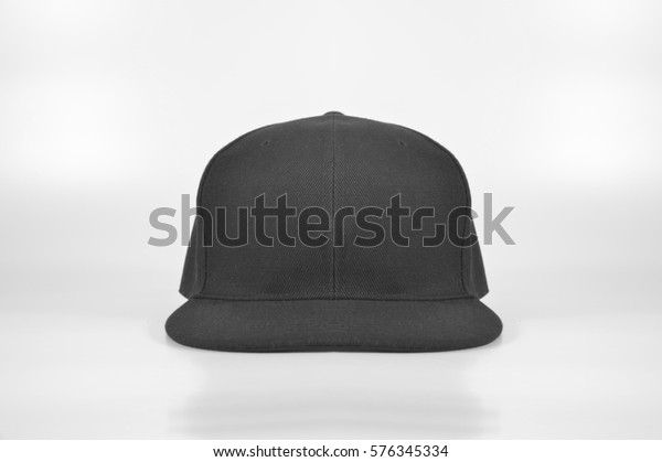 Black Snapback Cap Front View Stock Photo (Edit Now) 576345334