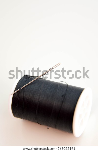 Black Spool Thread Needle Stuck Thread Stock Photo 763022191 | Shutterstock