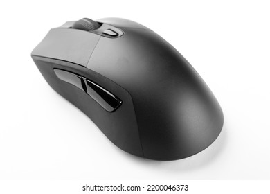 Black Wireless Computer Mouse Isolated On Stock Photo 2200046373 ...
