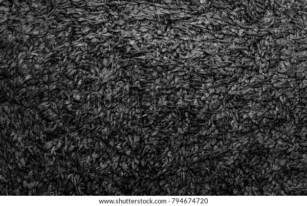 Black Wool Texture Background Dark Natural Stock Photo (Edit Now) 794674720