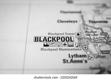 Blackpool On Map Stock Photo 2203242069 | Shutterstock