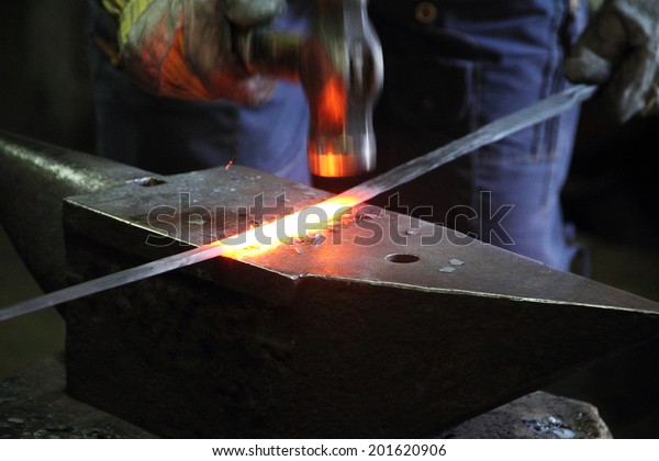 Blacksmith Making Sword Forge Toledo Stock Photo (Edit Now) 201620906