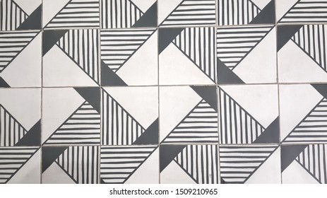 Blackwhite Background Floor Unique Pattern Cross Stock Photo 1509210965 ...