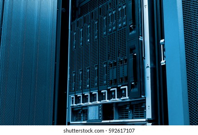 Blade Server Closeup Series Mainframes Modern Stock Photo 592617107 ...