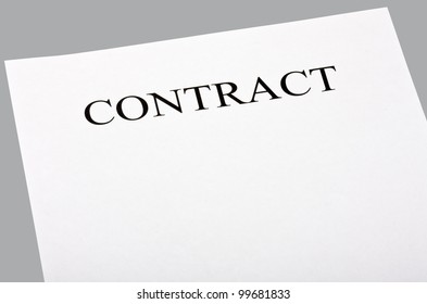 Blank Contract Stock Photo 99681833 | Shutterstock