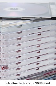 Blank Dvd Cd Stack Empty Cd Stock Photo 30868864 | Shutterstock