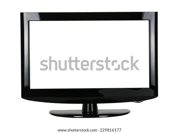 Blank Flat Screen Tv Set Isolated Stock Photo 229816177 | Shutterstock