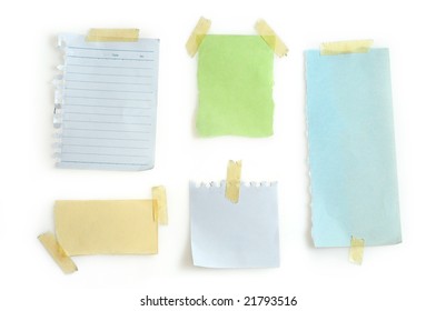 Blank Note Papers Paste Paper Tape Stock Photo 21793516 | Shutterstock
