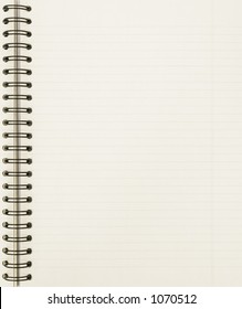 Blank Notebook Sheet Stock Photo 1070512 | Shutterstock