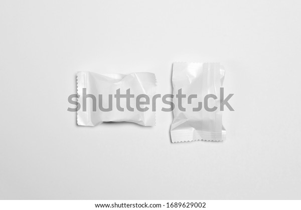 Blank Packaging Candy Plastic Sachet Isolated Stock Photo 1689629002 ...