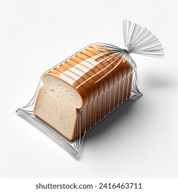Plastic Packaging Sliced Bread Polyethylene Pe AI-generated image ...