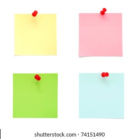 Blank Postit Notes On White Background Stock Photo 74151490 | Shutterstock