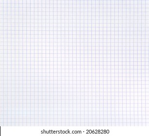 Blank Squared Notebook Sheet Stock Photo (Edit Now) 20628280