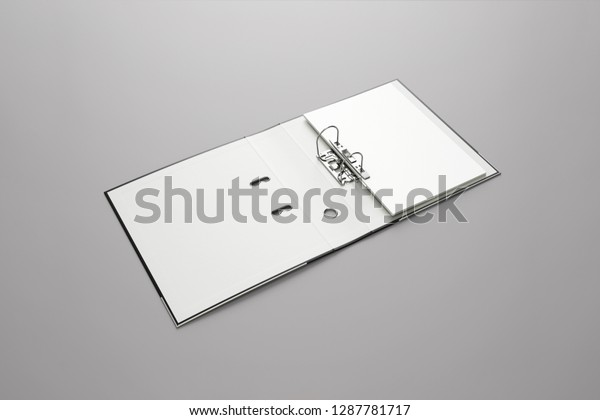 Blank White Ring Binder Folder Design Stock Photo 1287781717 | Shutterstock