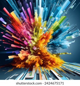 Center Xplosion Art Paint Several Colors AI-generated image 2448463739 ...