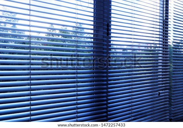 Blinds Effective Lightshielding Devices Horizontal Slats 스톡 사진 ...