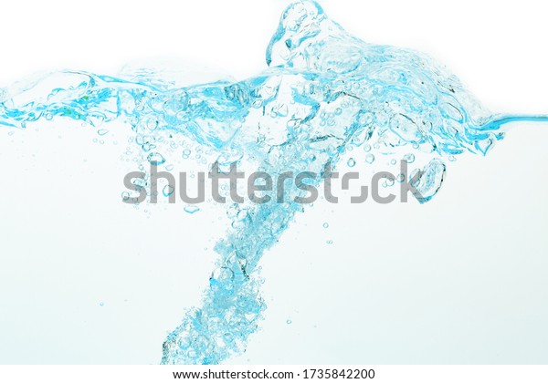 Blue Background Bubble Splash Stock Photo 1735842200 | Shutterstock