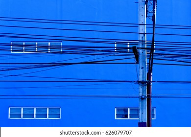 Blue Background Lamp Post Creative Wallpaper Stock Photo 626079707 ...