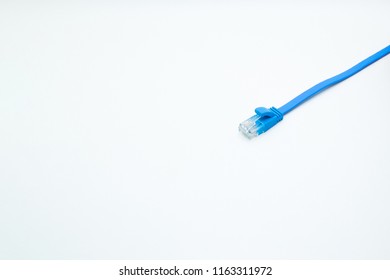 Blue Cat6 Flat Lan Cable Isolated Stock Photo 1163311993 | Shutterstock