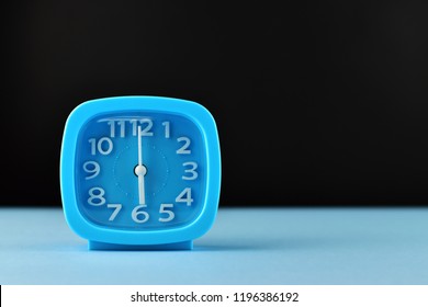 Blue Clock Square Shape On Blue Stock Photo 1196386192 | Shutterstock