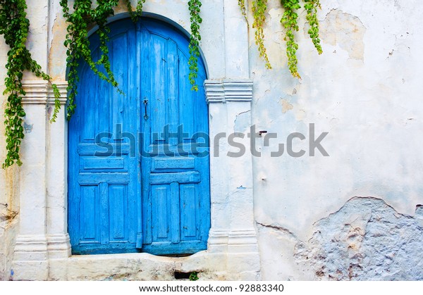 Blue Door Stock Photo 92883340 | Shutterstock
