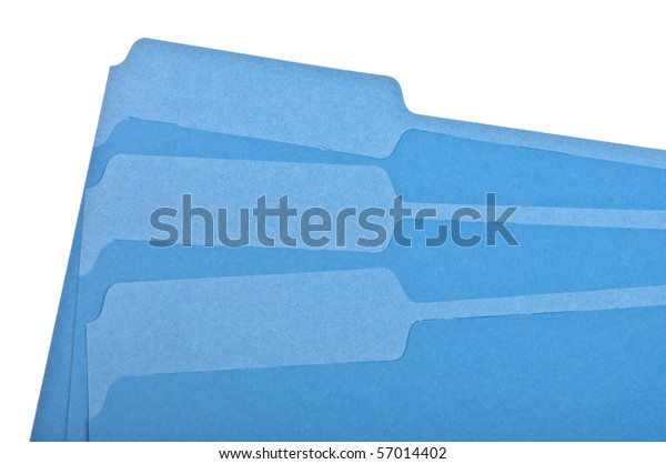 Blue File Folder Border Image Isolated Stock Photo 57014402 | Shutterstock