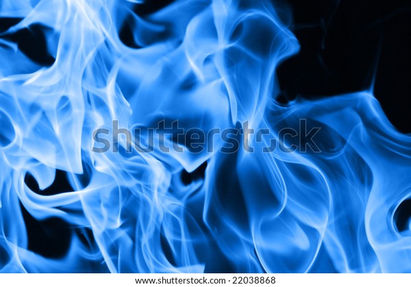 Blue Flames Fire Background Texture Stock Photo (Edit Now) 22038868