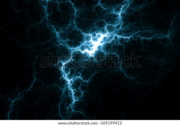 Blue Lightning Design Abstract Background Isolated Stock Photo (Edit ...