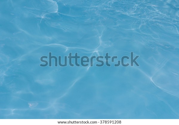 Blue Pool Water Texture Reflection Background Stock Photo 378591208 ...