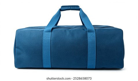 Blue Rectangular Duffle Bag Blue Handles AI-generated image 2528656995 ...