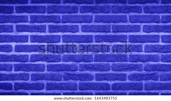 Blue Rustic Brick Wall Texture Background Stock Photo 1643483755 ...
