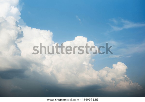 Blue Sky Background Big Cloud Texture Stock Photo 464993135 | Shutterstock