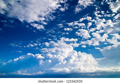 Blue Sky Background Tiny Clouds Stock Photo 121562533 | Shutterstock