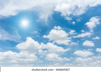 Hot Summer Sunny Sky Background Stock Photo 453681244 | Shutterstock