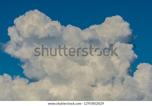 Blue Sky High Contrast Clouds On Stock Photo 1295802829 | Shutterstock
