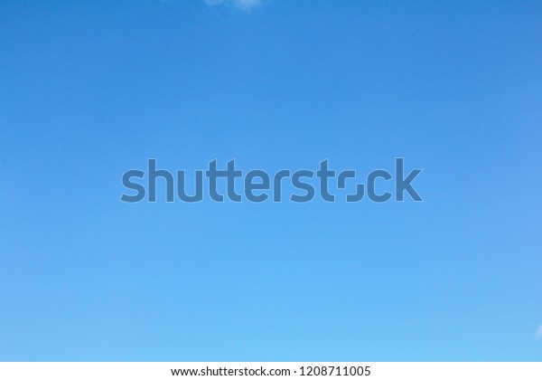 Blue Sky Without Cloud Daylight Background Stock Photo 1208711005 ...