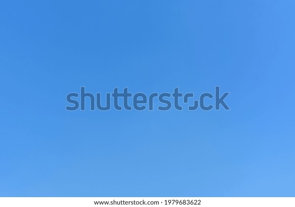 Blue Sky Without Cloud Texture Background Stock Photo 1979683622 ...
