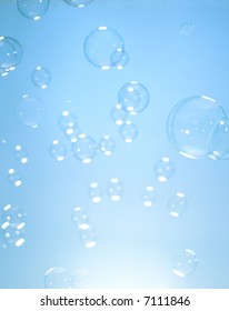 Blue Soap Bubble Background Stock Photo 7111846 | Shutterstock