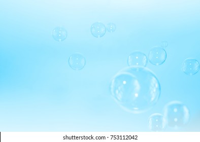 Blue Soap Bubbles Background Stock Photo 753112042 | Shutterstock