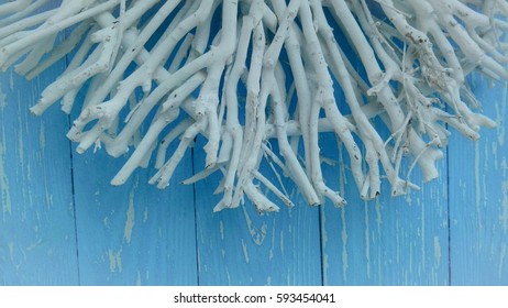 Blue Texturebackground Plankbranches Stock Photo 593454041 | Shutterstock