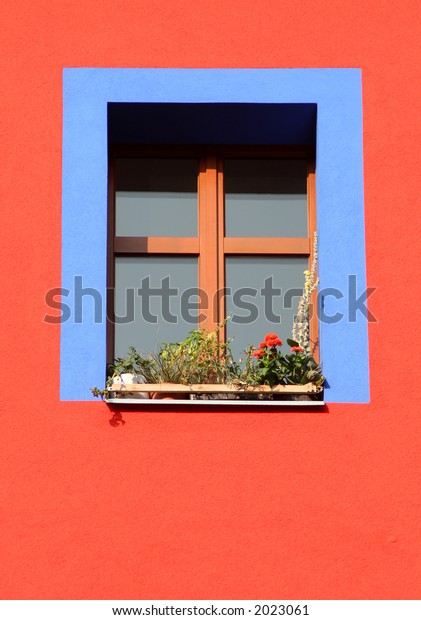 Blue Window Frame Stock Photo 2023061 | Shutterstock
