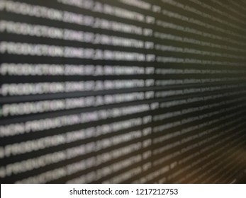 Blur Abstract Coding Image Computer Monitor Stock Photo 1217212753 ...