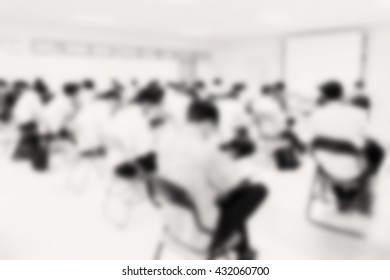 Blurred Picture Student During Study Exams Stock Photo 1227760231 ...