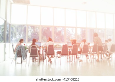 Blur Background Study Group Young People Stock Photo 413408215 ...